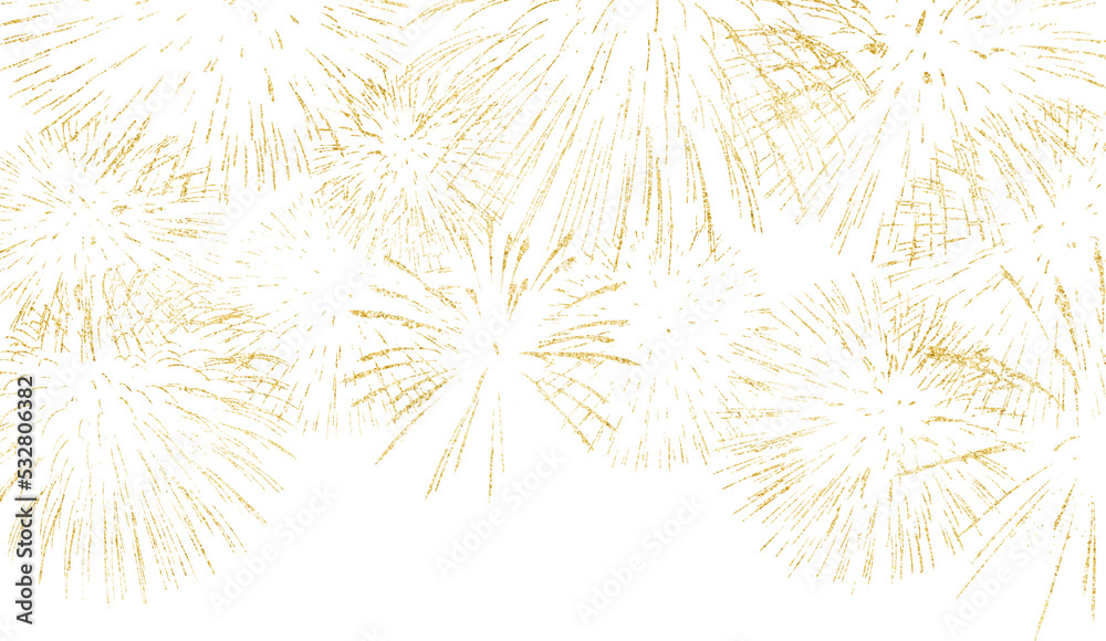 Golden firework texture, thin stroke lines. Isolated png illustration ...