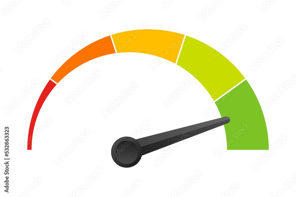 Rating customer satisfaction meter. Different emotions art design from ...