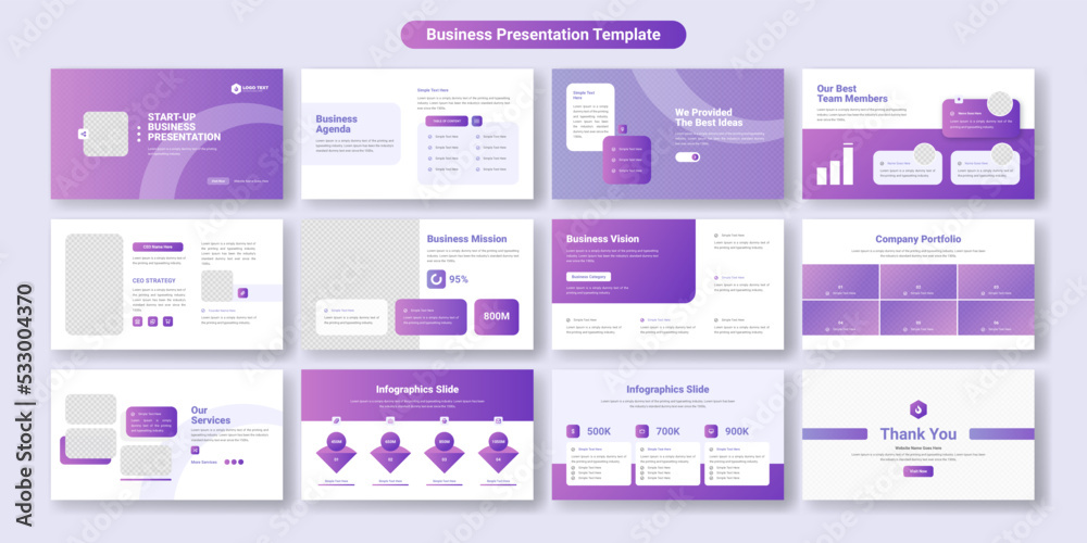 Creative business PowerPoint presentation slides template design. Use for modern keynote ...