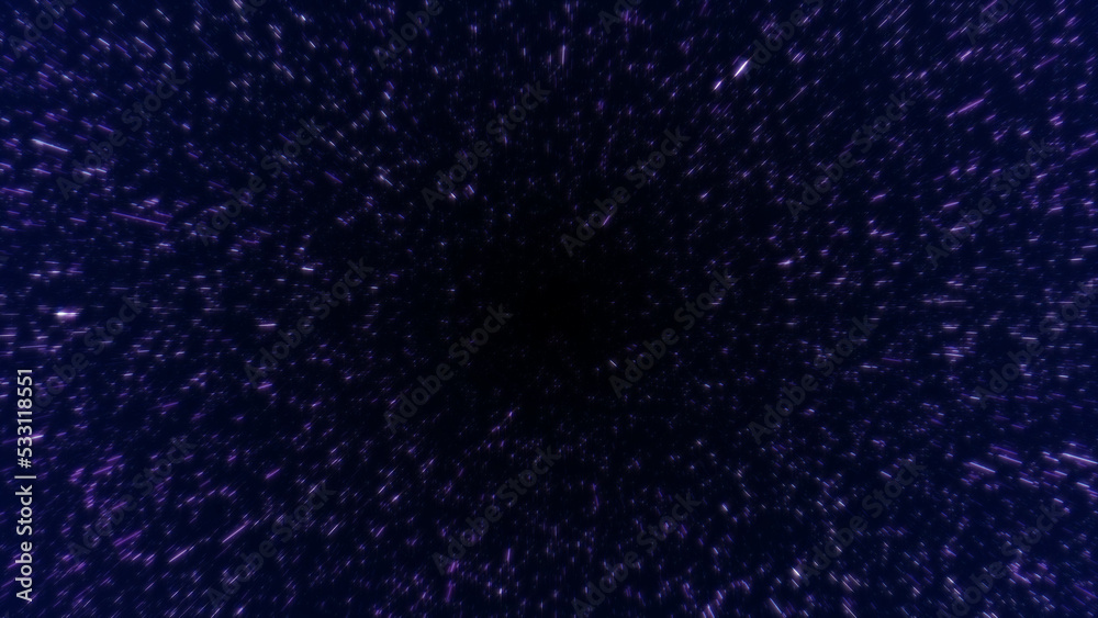 Fast movement, hyperspace moving stars in space Stock Illustration ...