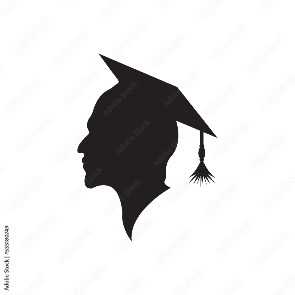 School graduation logo template design Stock Vector | Adobe Stock