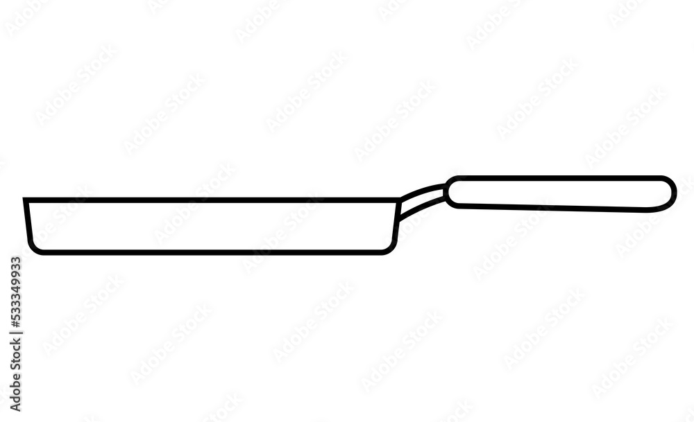 Black outline kitchen utensil, PNG with transparent background. Stock ...