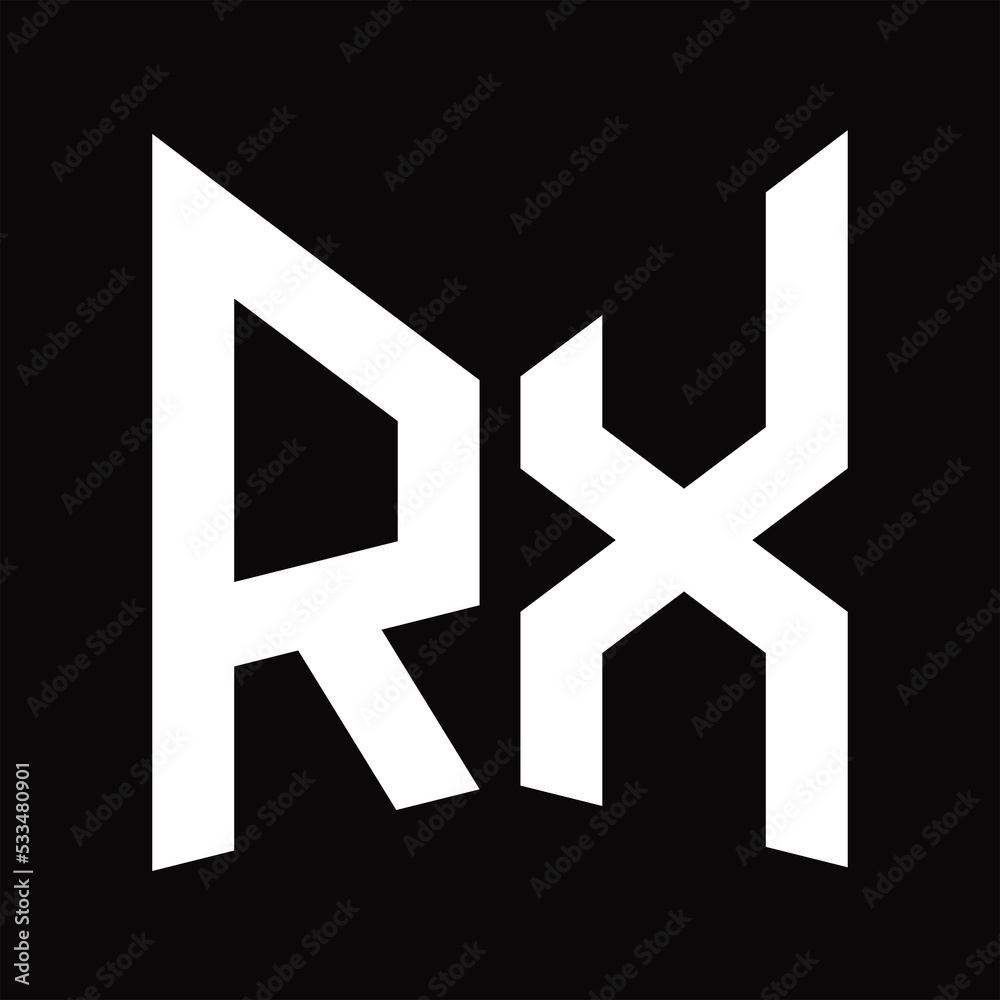 RX Logo monogram design template Stock Vector | Adobe Stock