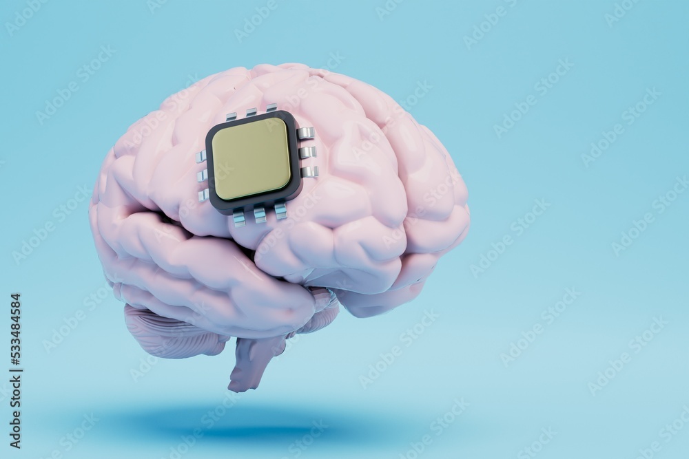 implantation of a microchip in the brain. automated brain functioning ...