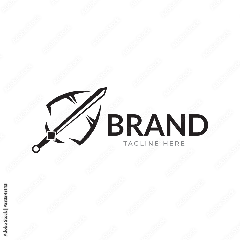 arrow sword logo icon vector template. Stock Vector | Adobe Stock