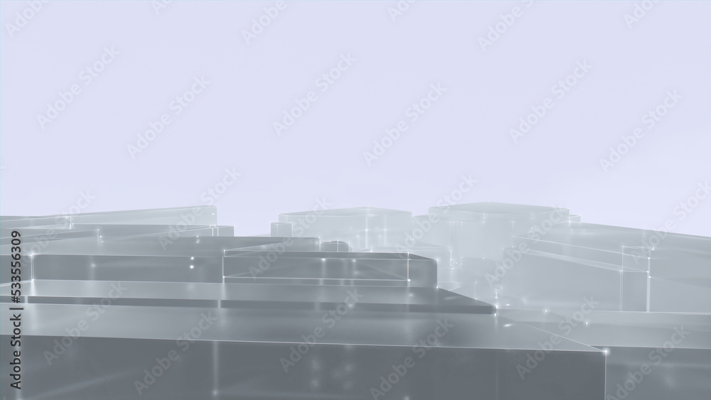 Futuristic, High Tech, Light Background, with Network Lines and Copy ...