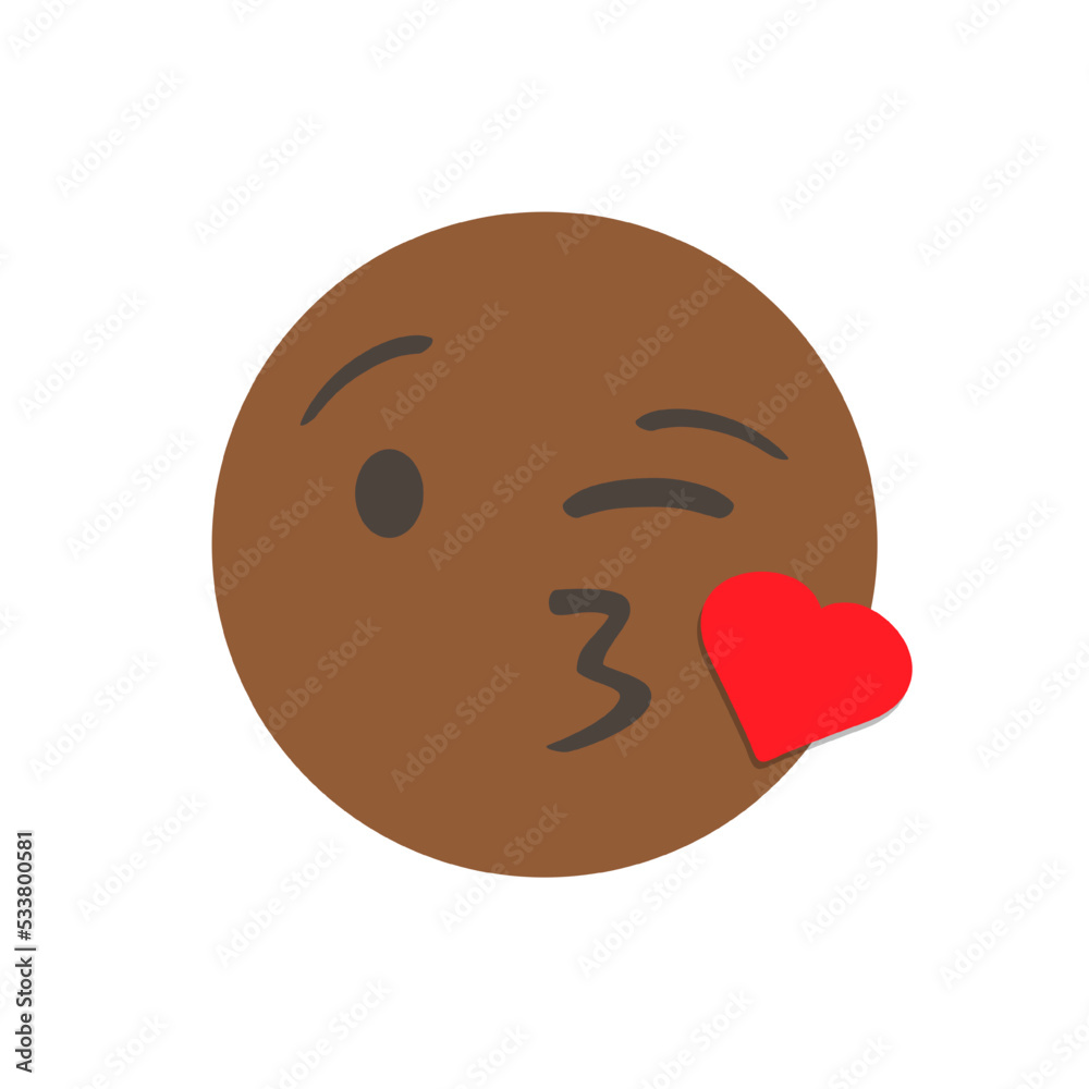 Kissing heart, used to convey a goodbye to a very close one. funny ...
