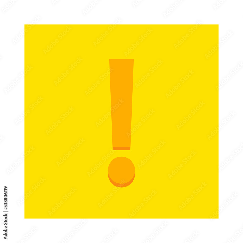 Exclamation mark, Attention sign, Caution icon, Hazard warning symbol ...