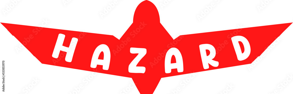 Hazard Warning . Hazard sign icon. Warnings symbol template for graphic ...