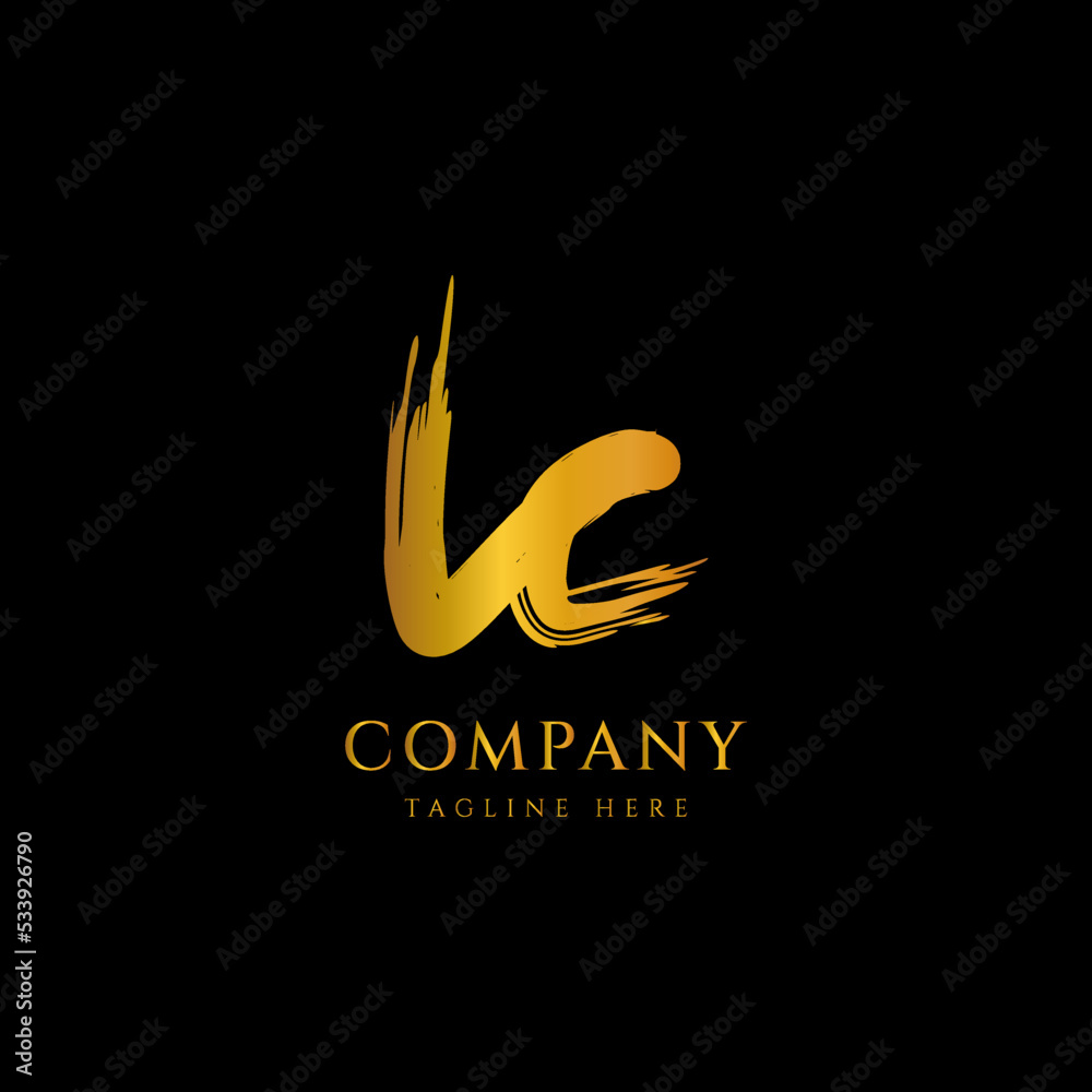 initial letter LC logo. Typographic letter symbol sign design template ...