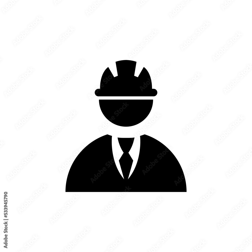 Stock-Vektorgrafik „Icono de Ingeniero, constructor, Arquitecto ...