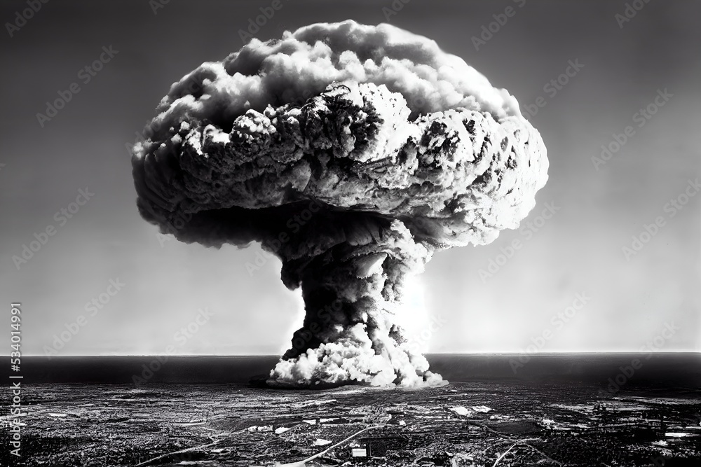 Stock-Illustration „Tsar Bomba mushroom cloud (nuke)“ | Adobe Stock
