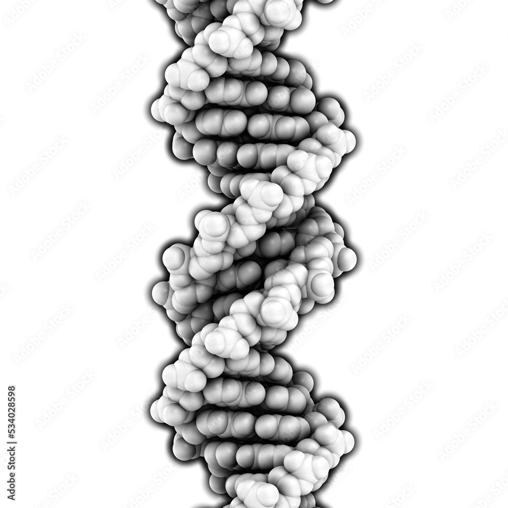 Illustration Stock DNA, 3D molecular structure. DNA is the main carrier ...