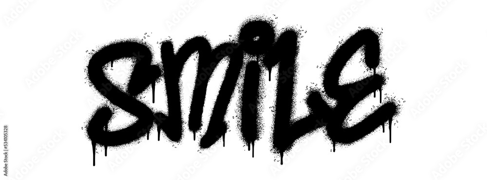 The Word Smile In Graffiti