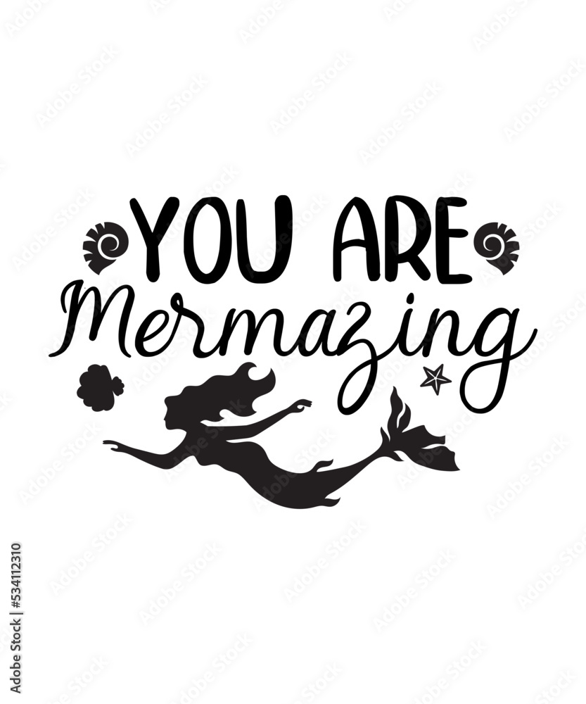 Mermaid Svg Bundle,Mermaid Svg,Give Me Vitamin Sea Svg,Birthday Girl ...