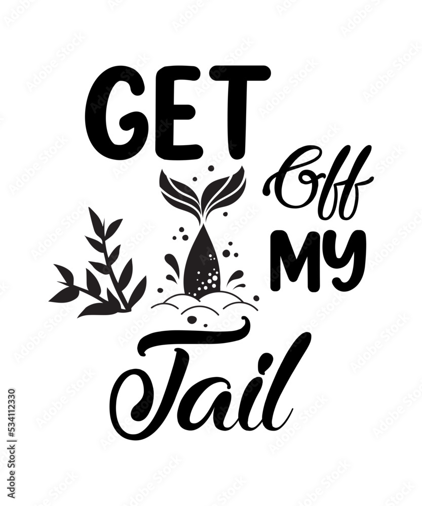 Vector de Stock Mermaid Svg Bundle,Mermaid Svg,Give Me Vitamin Sea Svg ...