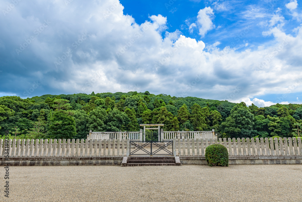 Photo Stock Kondayama Kofun of the World Heritage Site "Mozu-Furuichi ...