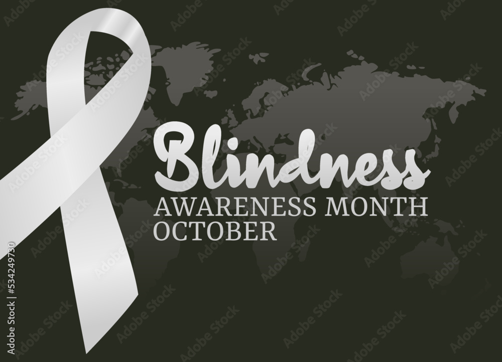 vector graphic of blindness awareness month good for blindness ...