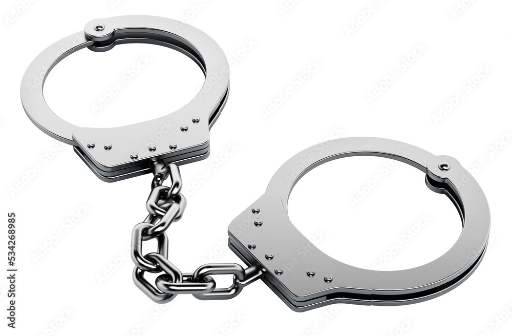 Handcuffs on transparent background Stock Illustration | Adobe Stock