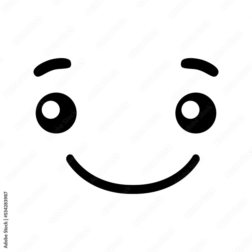 Smiley Face icon vector. Happy Face illustration sign. laugh symbol or ...