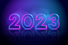 Neon Year 2023 Free Stock Photo - Public Domain Pictures