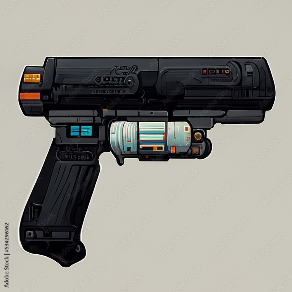 Small black gun, handgun, semi automatic weapon, inspiration, compact ...