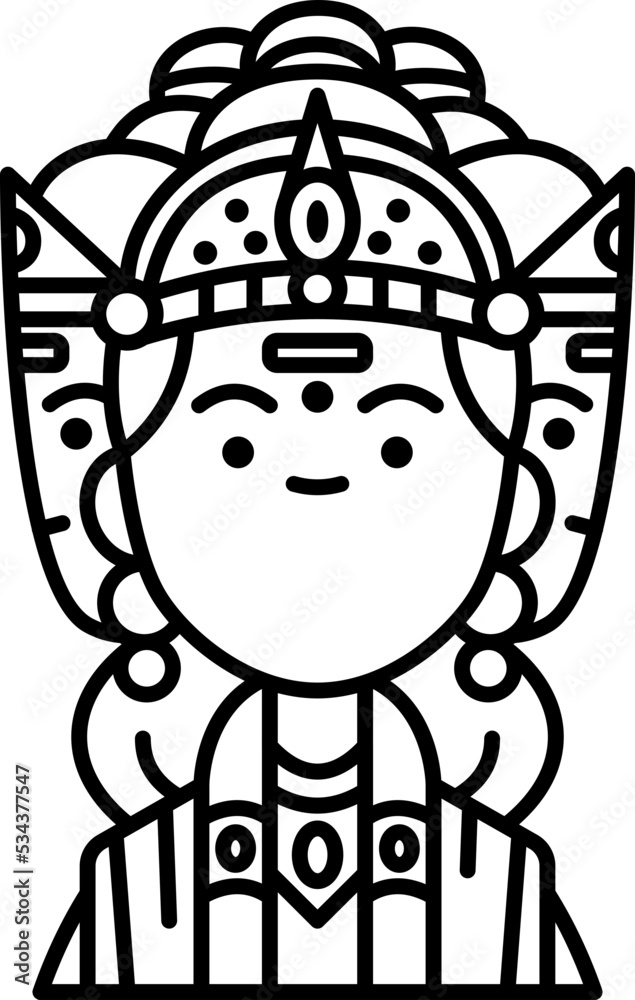 brahma icon Stock Vector | Adobe Stock