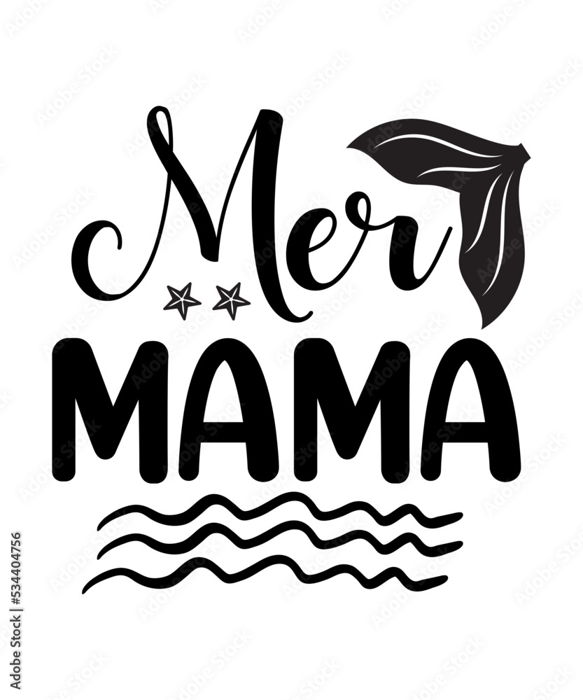 Mermaid Svg Bundle,Mermaid Svg,Give Me Vitamin Sea Svg,Birthday Girl ...