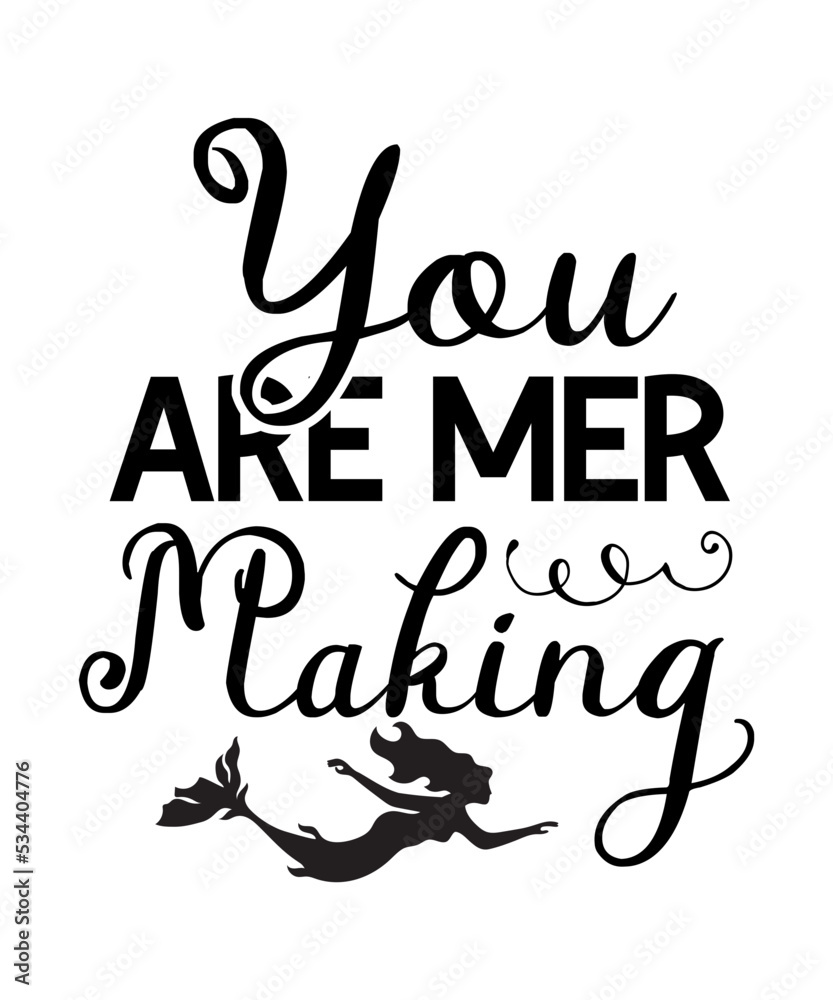 Vector de Stock Mermaid Svg Bundle,Mermaid Svg,Give Me Vitamin Sea Svg ...