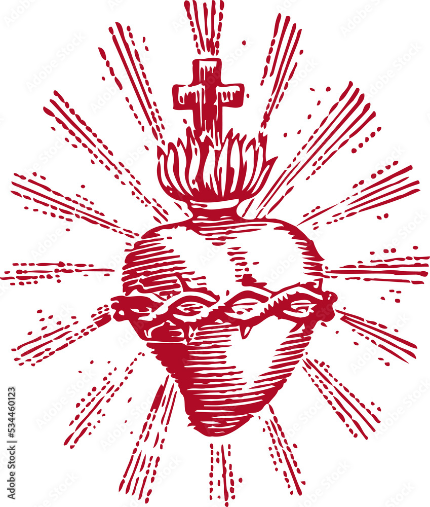 HIGH QUALITY SACRED HEART JESUS VECTOR FOR T-SHIRT AND HOME WALL DESIGN ...