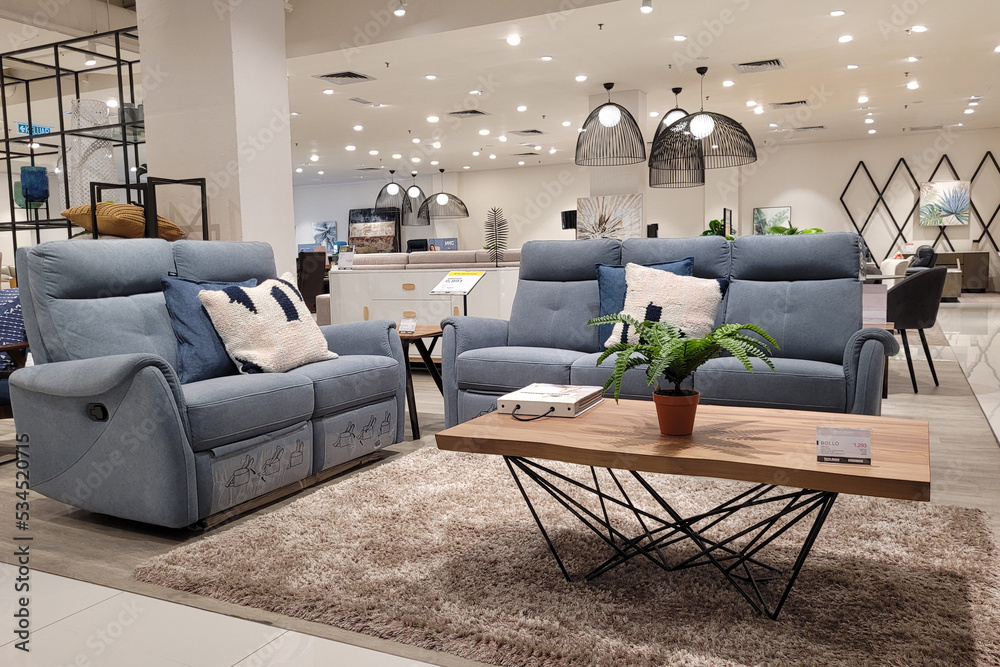 PENANG, MALAYSIA - 29 SEP 2022: Interior view furniture department in ...