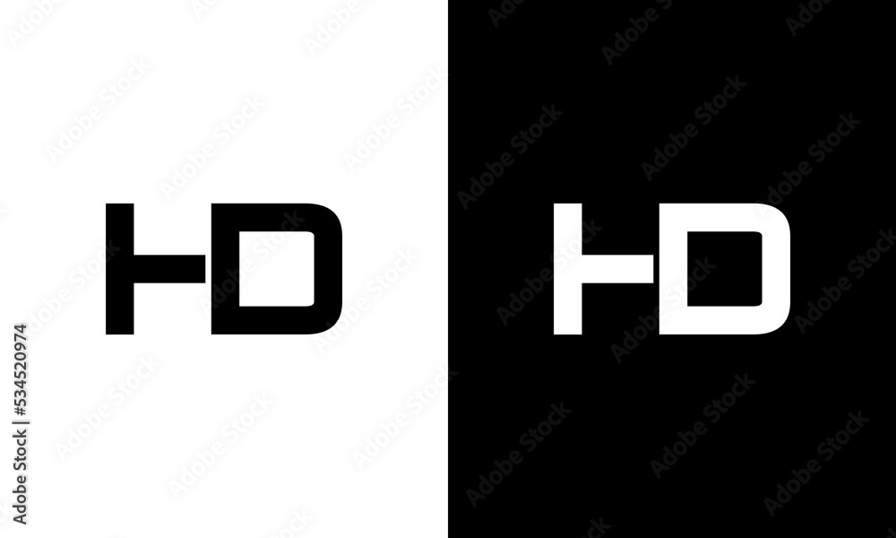letter hd logo design Stock Vector | Adobe Stock