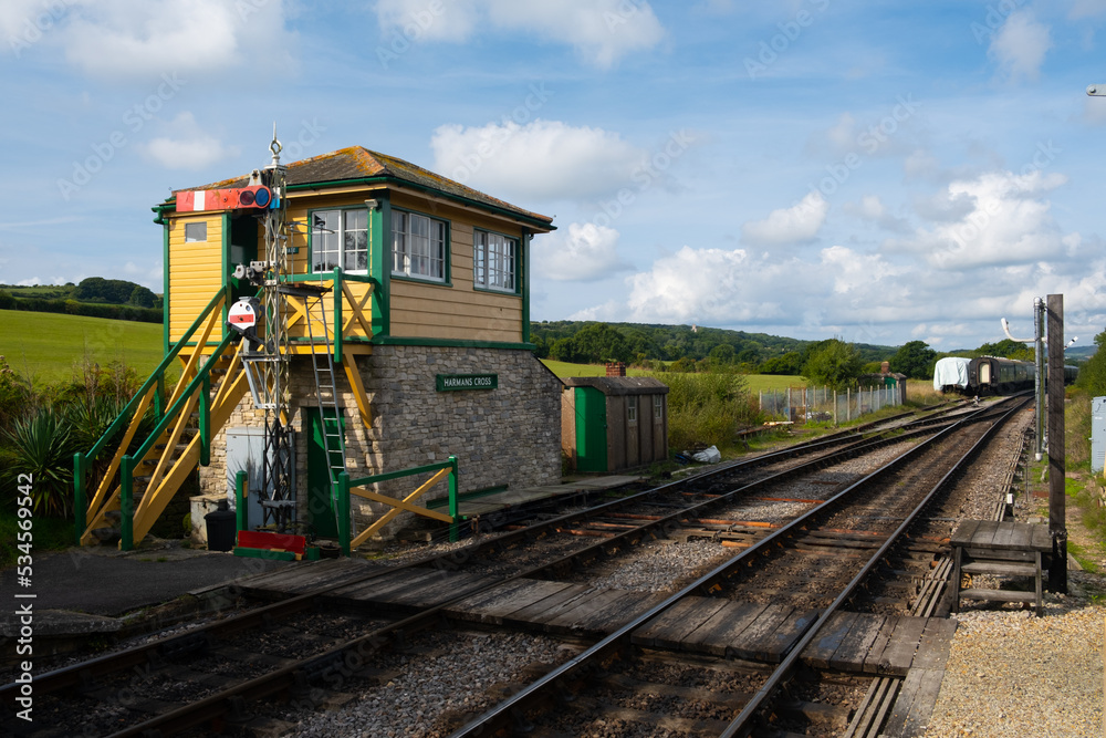 Train signals on the railway Stock Photo | Adobe Stock