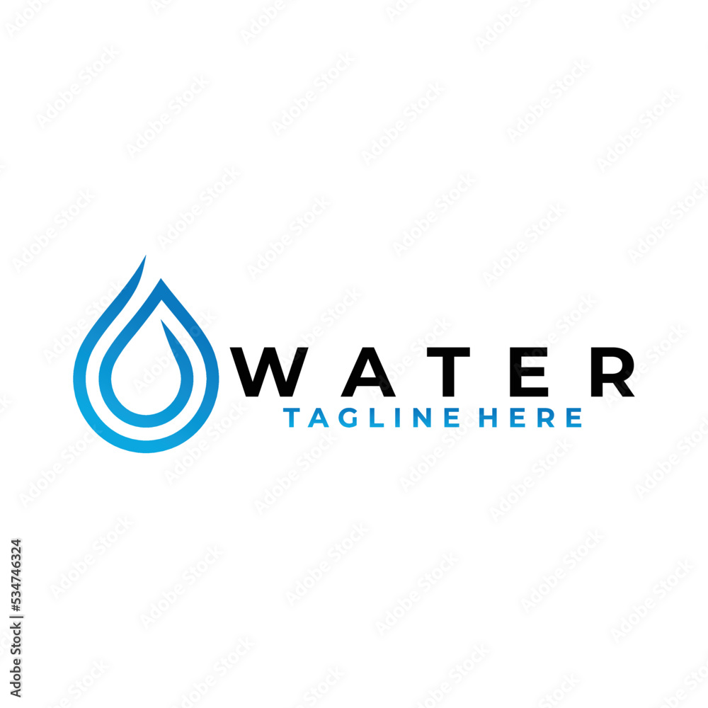 water logo icon vector isolated Stock Vector | Adobe Stock