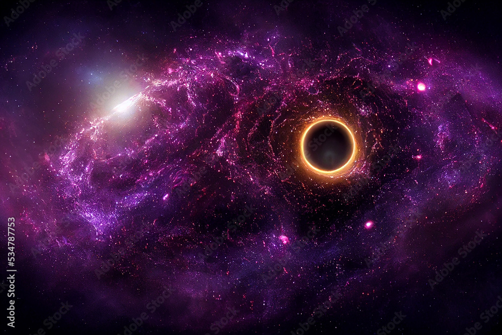 Majestic Cosmic Wormhole in Deep Space 3D Art Work Awesome Abstract ...