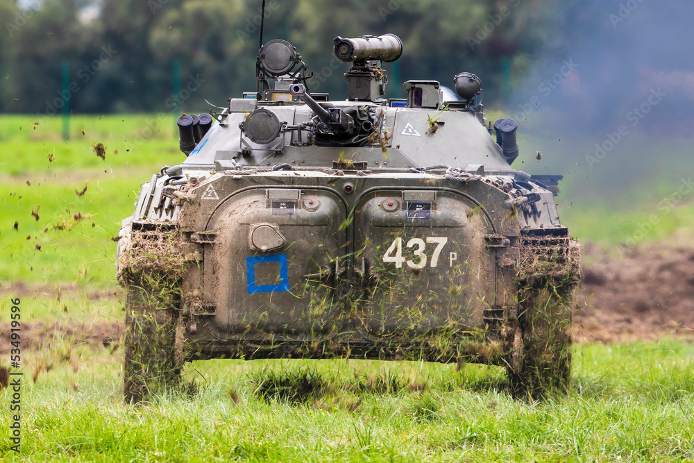 Ostrava Czech Republic 2022-09-15 The BMP-2 is an amphibious infantry ...