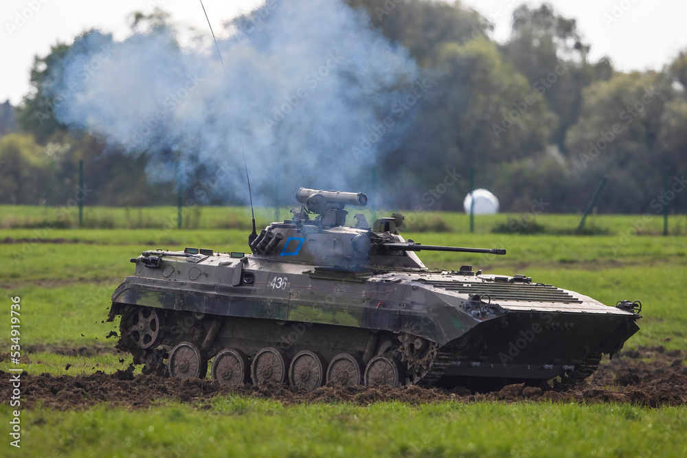 Ostrava Czech Republic 2022-09-15 The BMP-2 is an amphibious infantry ...