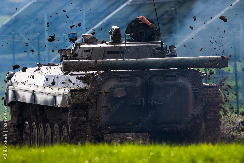 Ostrava Czech Republic 2022-09-15 The BMP-2 is an amphibious infantry ...