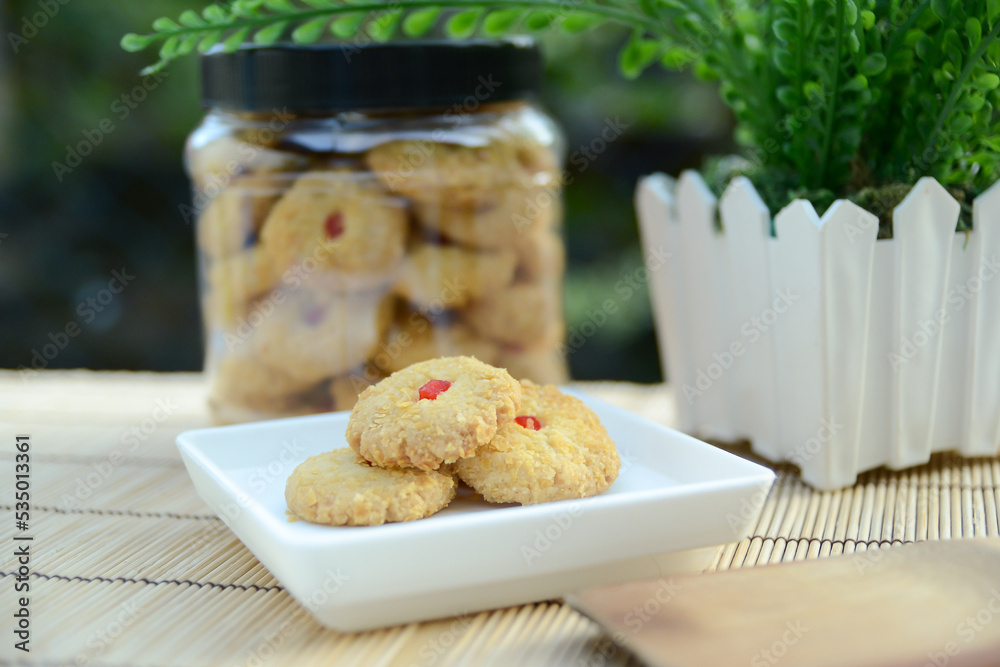 Homemade cookies call Kuih Samperit in Malay, is a traditional ...