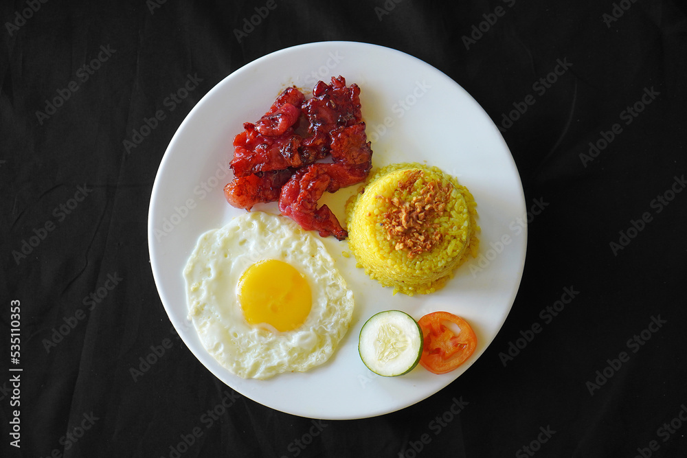 tocilog tocino egg java rice Stock Photo | Adobe Stock