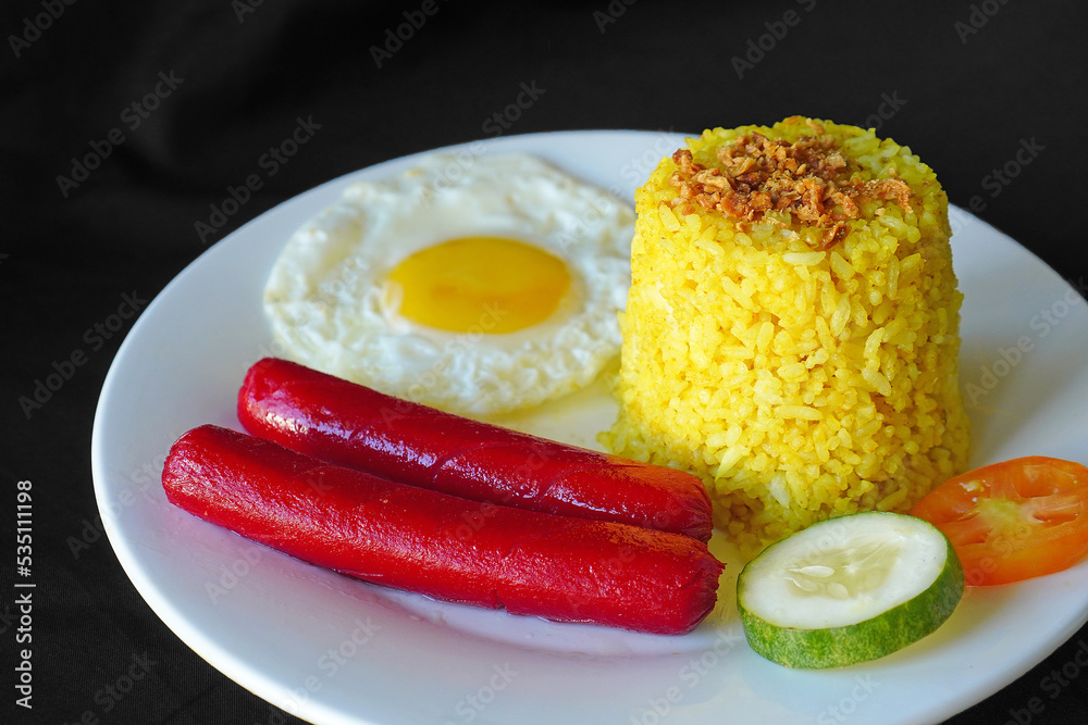 hotsilog hotdog egg java rice Stock Photo | Adobe Stock