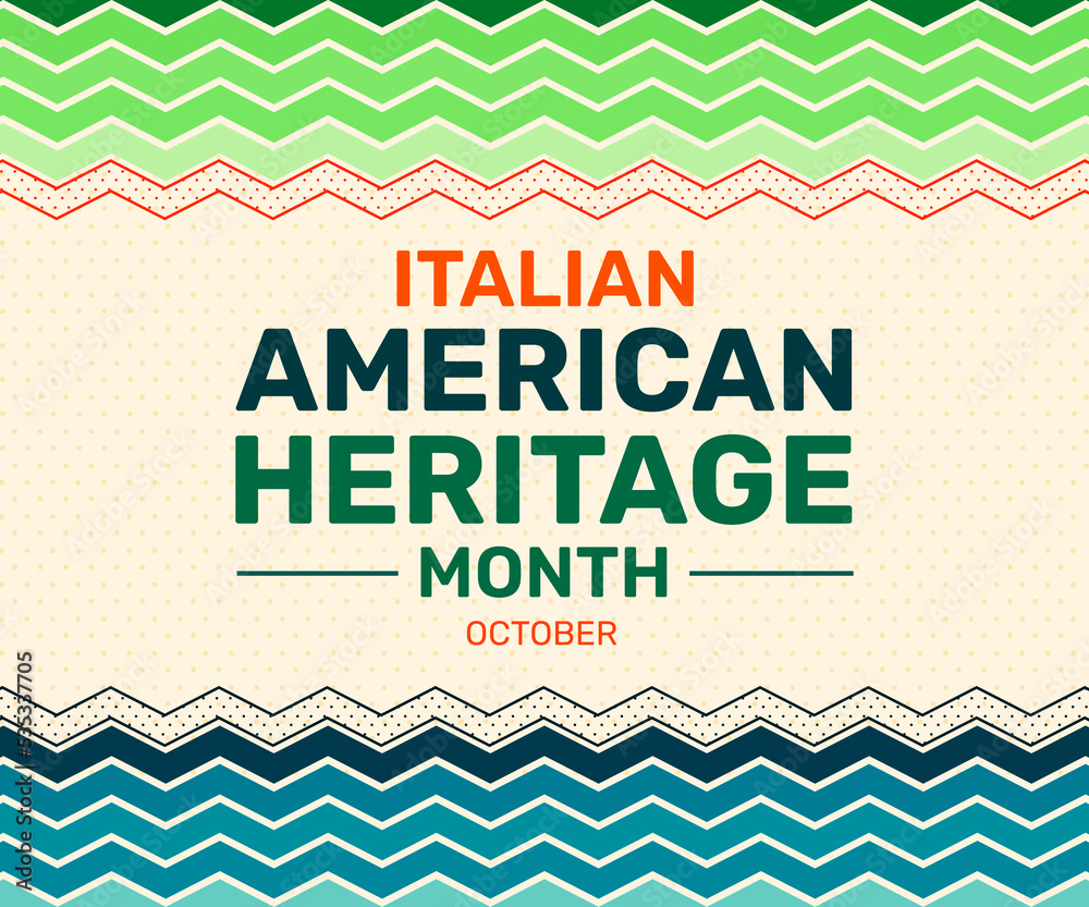 Illustration Stock National Italian American Heritage Month Abstract ...