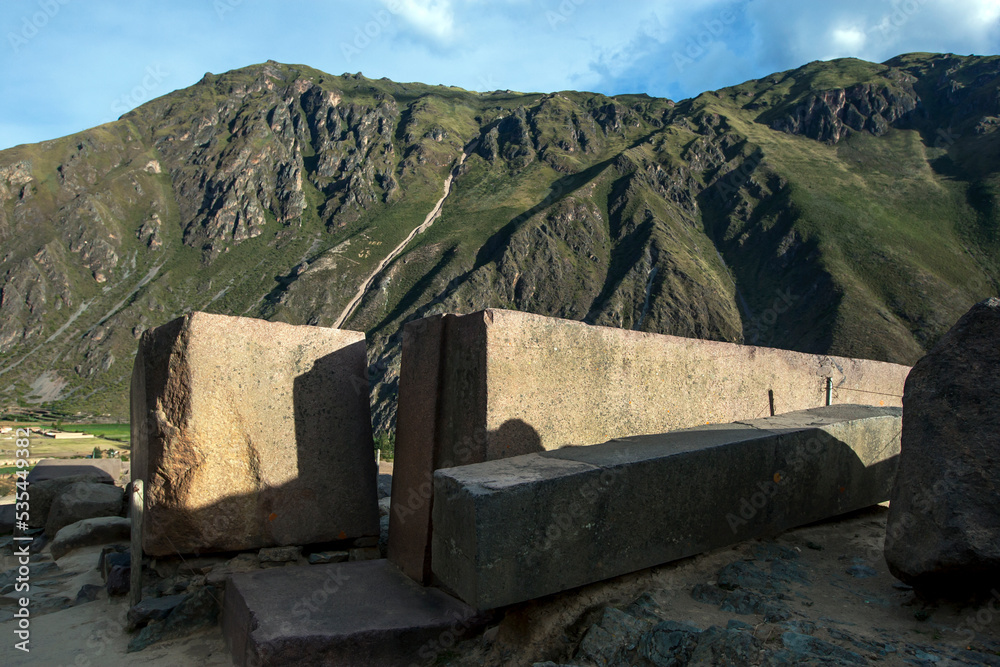 Giant stone pillars sit on top of Temple Hill at the peak of the ...