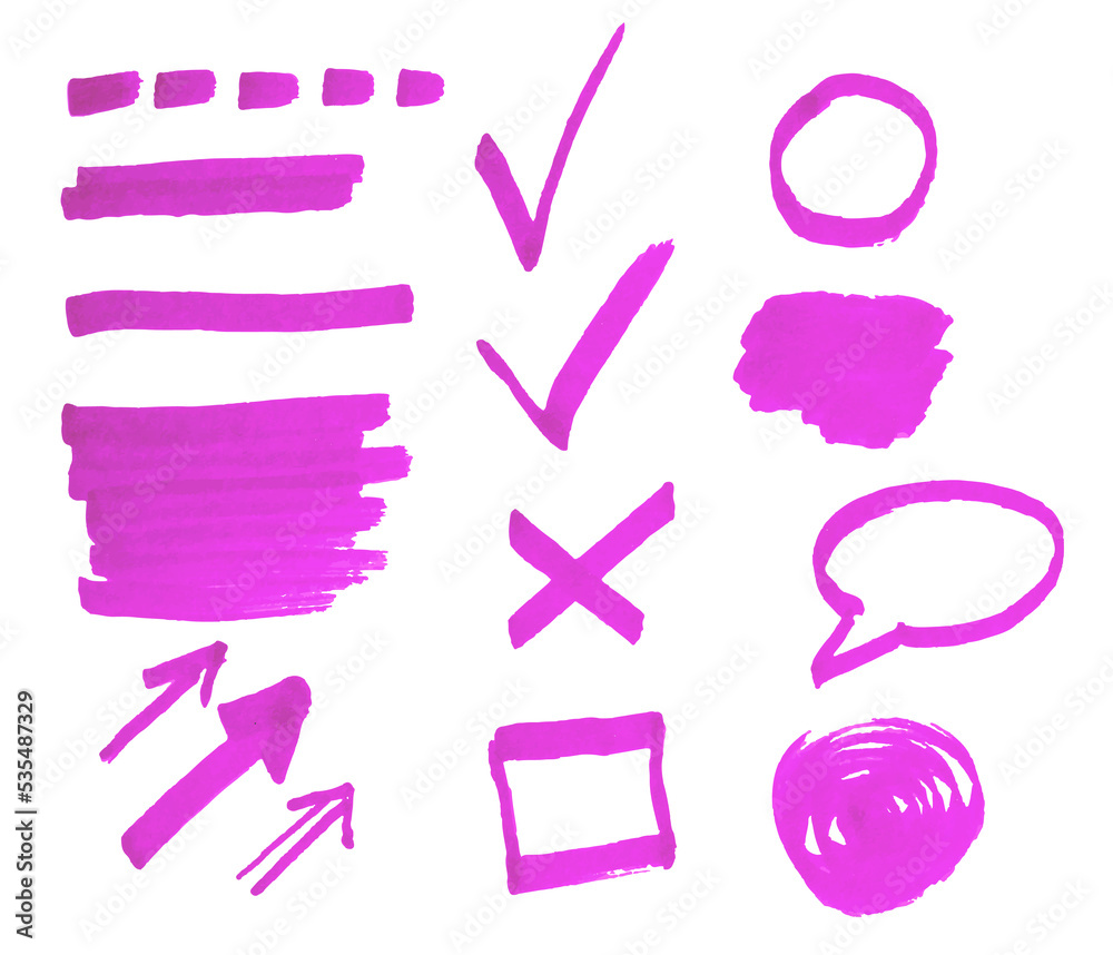 PNG transparent translucent pink highlighter spots, marks and ...