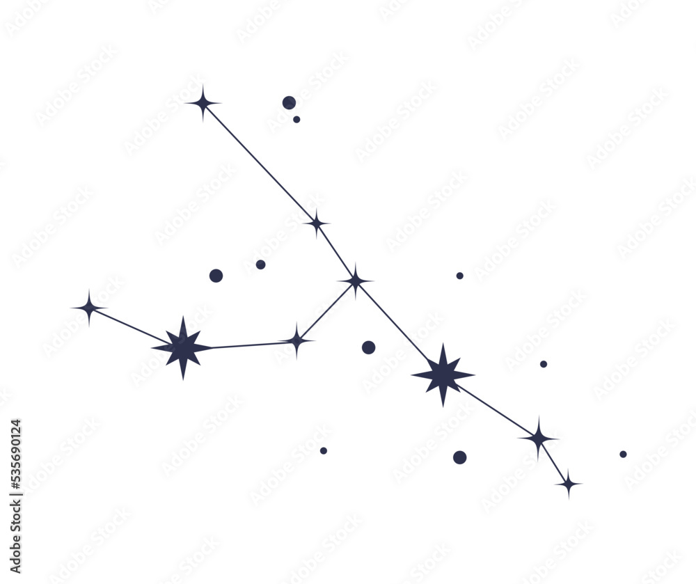 taurus constellation astrological Stock Vector | Adobe Stock