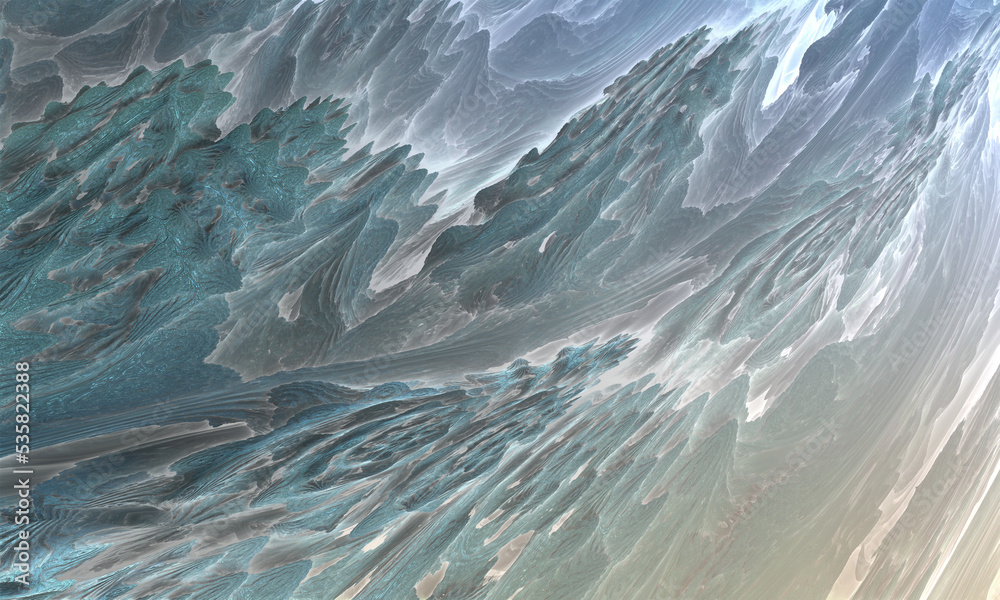 Artistic 3d pattern of ornamental terrain, rocky surface, cave or coral ...