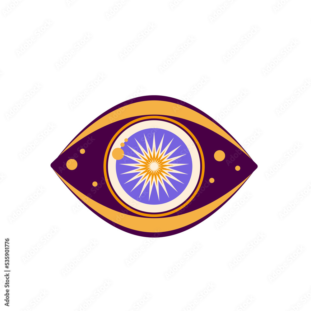 Eye Evil Devil Mystic Magic Talisman Amulet Boho Symbol Sign Silhouette ...