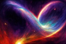 Gold Vintage Galactic Themed Art Free Stock Photo - Public Domain Pictures