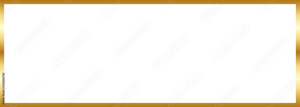 Rectangular Gold Border Frame Vector Stock Vector | Adobe Stock