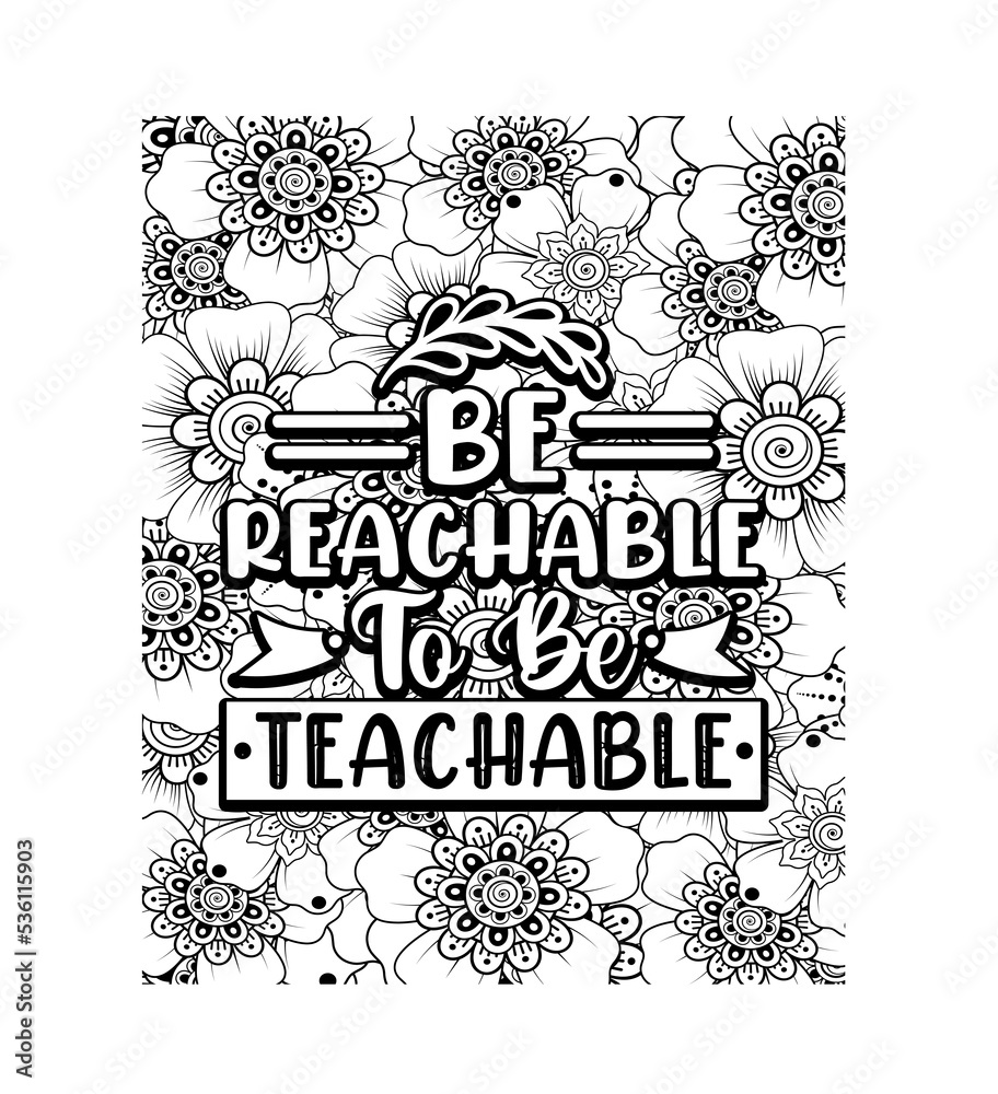 motivational quotes coloring pages design .inspirational words coloring ...